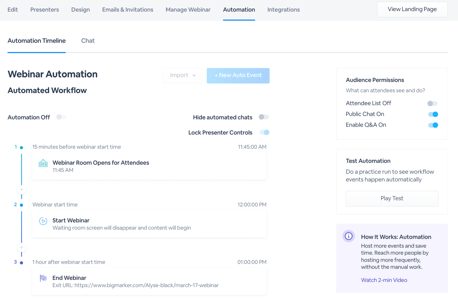 BigMarker Webinar Dashboard Guide for Admins, Hosts & Presenters